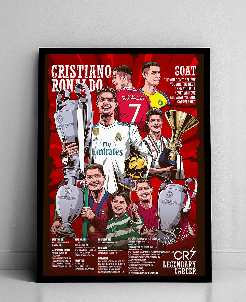 Cristiano Ronaldo Career Story Frame – SINCE 7 STORE
