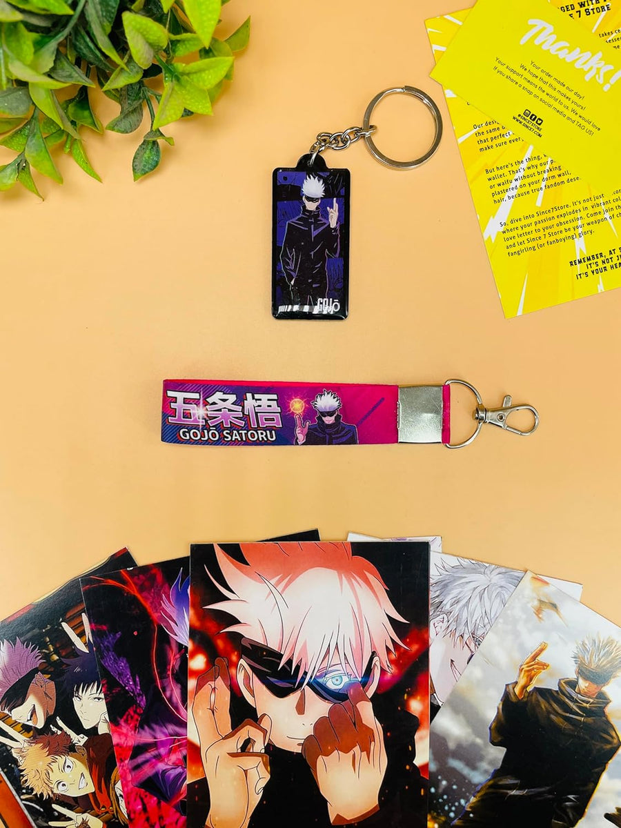 Gojo Satoru Jujutsu Kaisen 3 Item Gift Combo: 9 Self adhesive mini pos ...