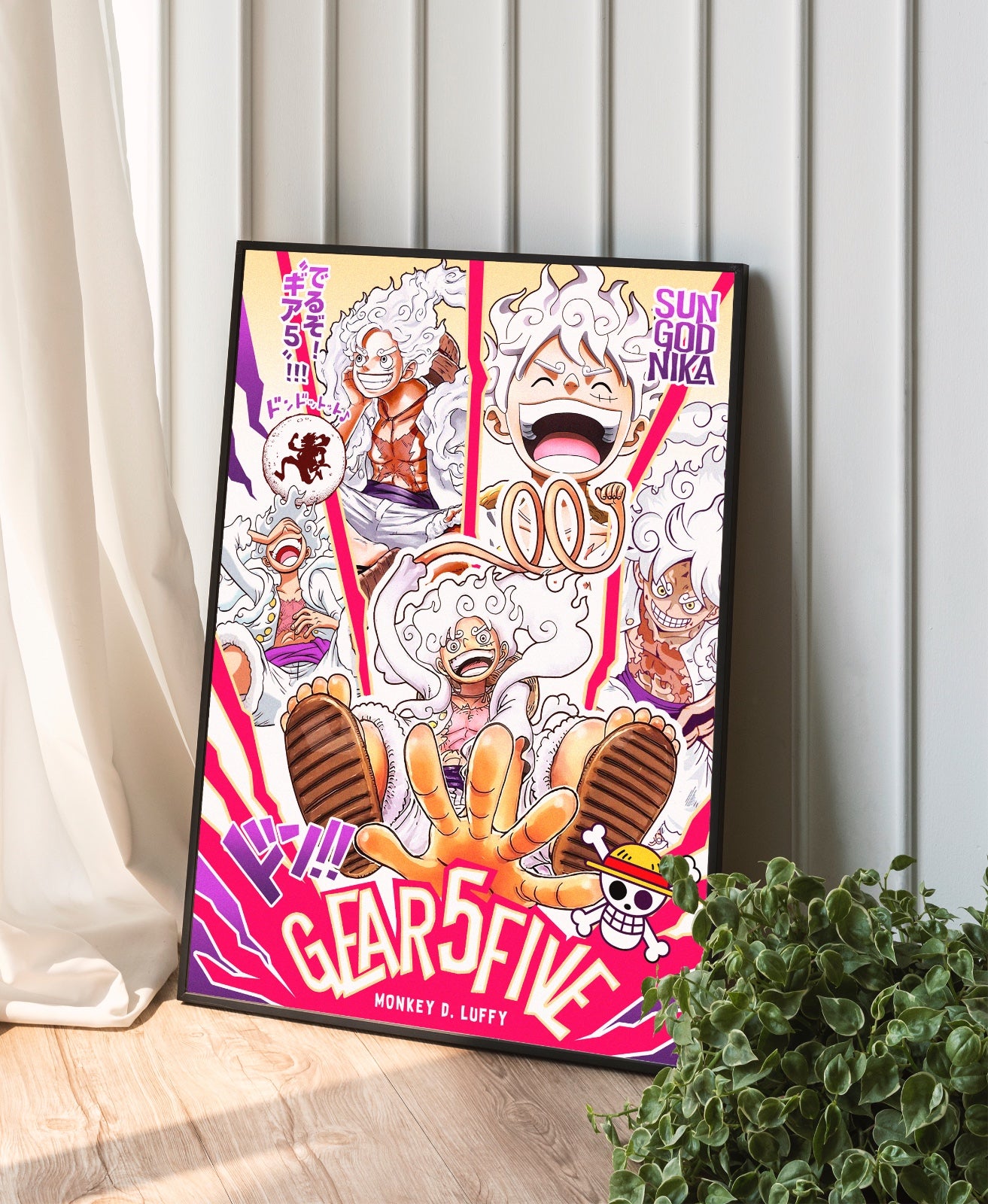 Gear 5 Luffy Framed Poster – SINCE 7 STORE