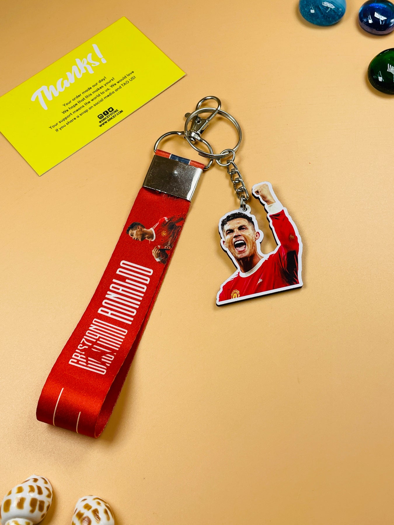 Cristiano Ronaldo United Keychain – SINCE 7 STORE