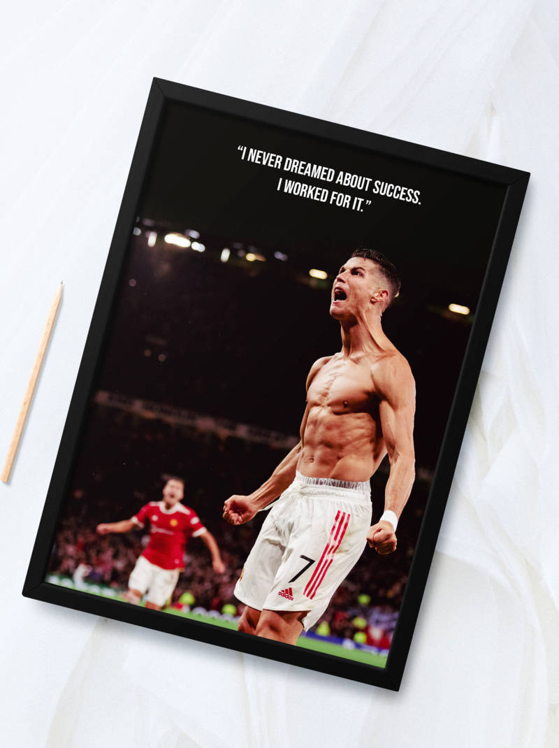 Ronaldo Quote Frame – SINCE 7 STORE