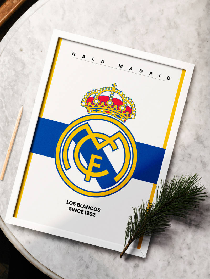 Real Madrid Logo Frame – SINCE 7 STORE