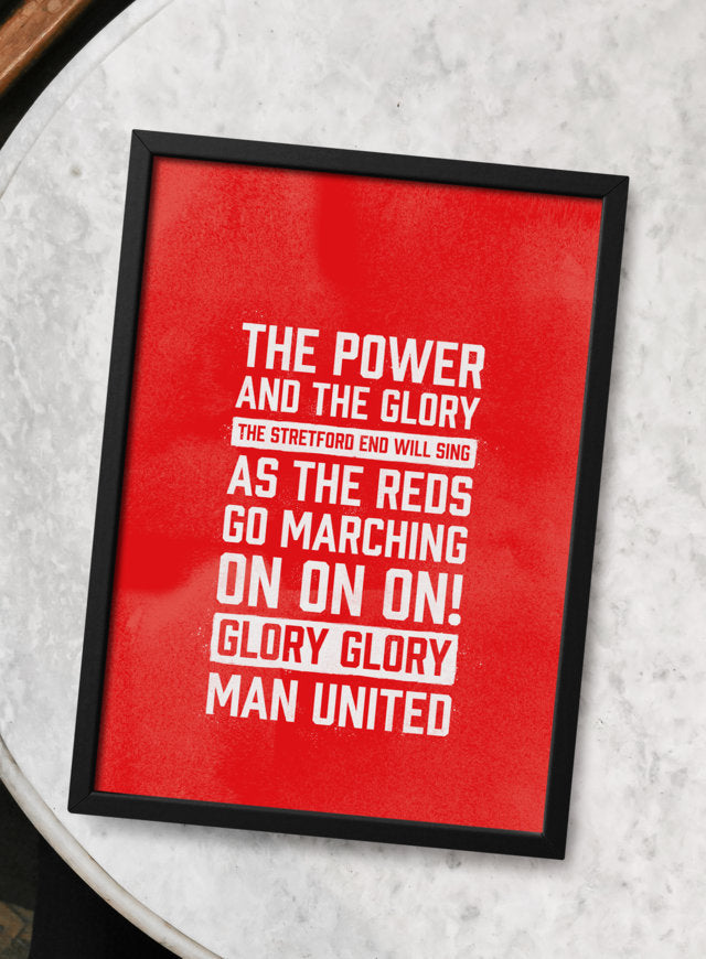 Manchester United Quote Frame – SINCE 7 STORE