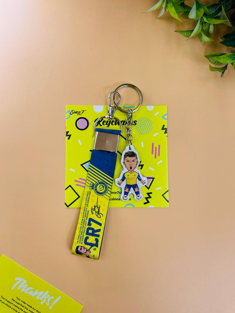Cristiano Ronaldo Nassr Keychain – SINCE 7 STORE